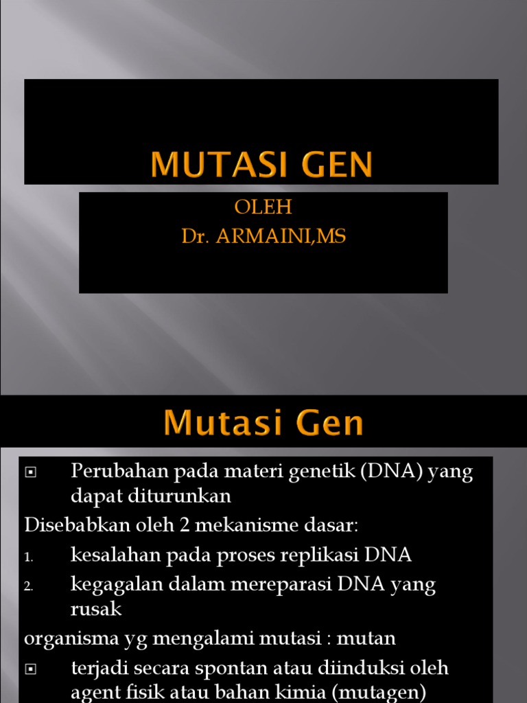 Mutasi Gen | PDF