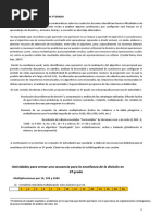 Unidad Didáctica Matemática Tercer Grado | PDF | Multiplicación ...