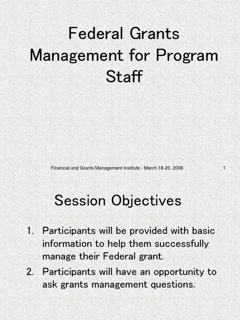 Financial Management For Program Staff | PDF | Office Of Management And ...