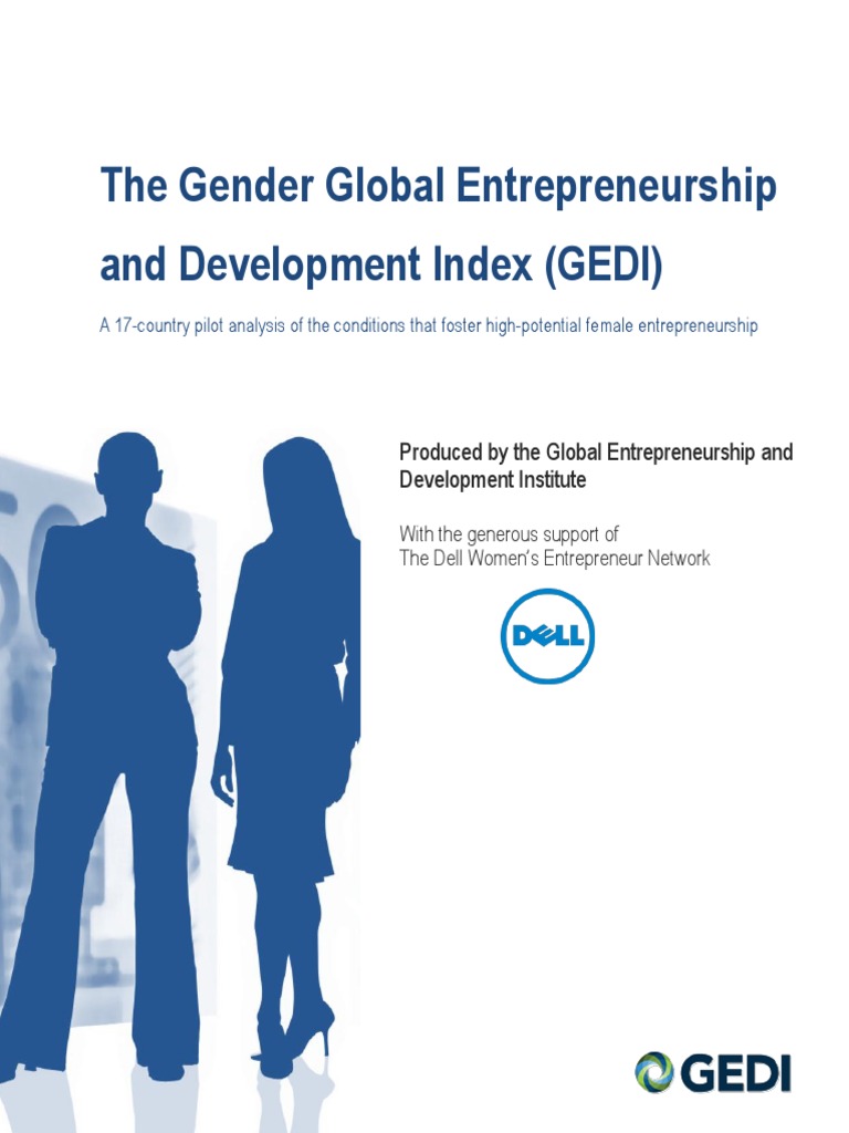 Gender GEDI Executive Report | PDF | Entrepreneurship | Startup Company