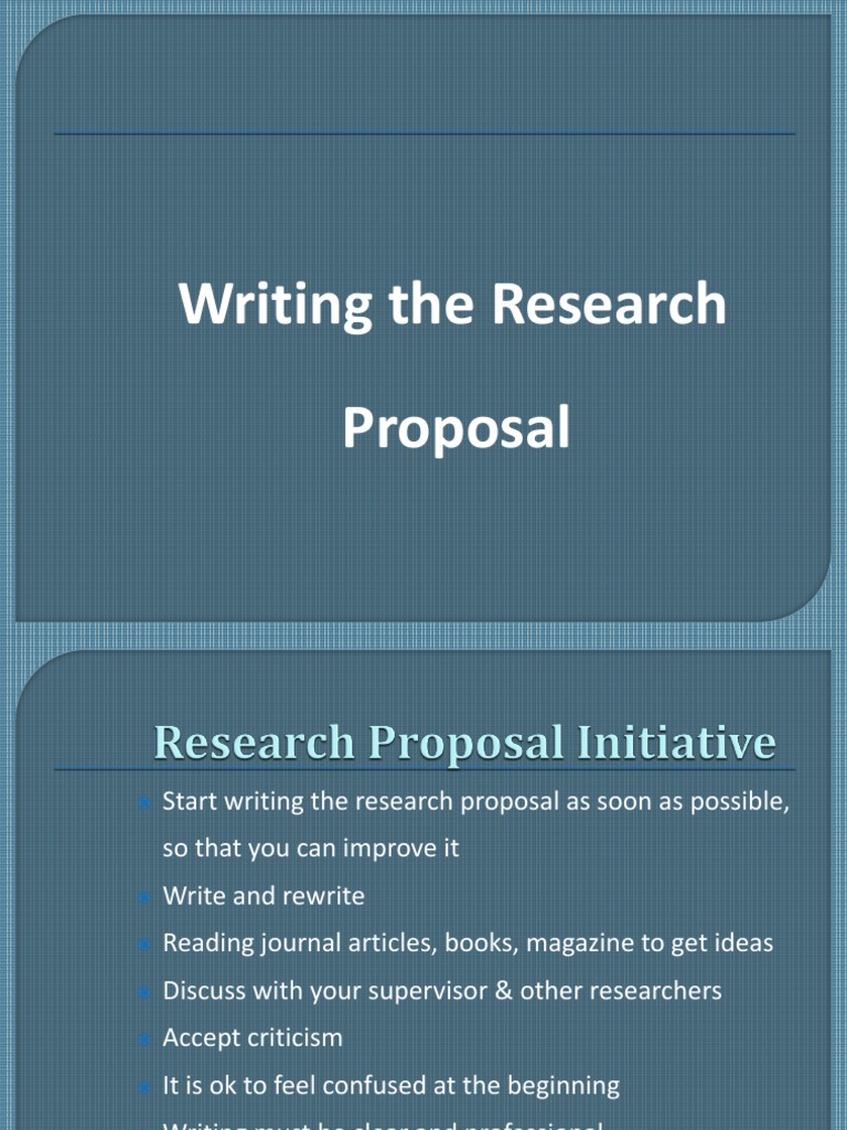 Writing The Research Proposal | PDF | Question | Epistemology