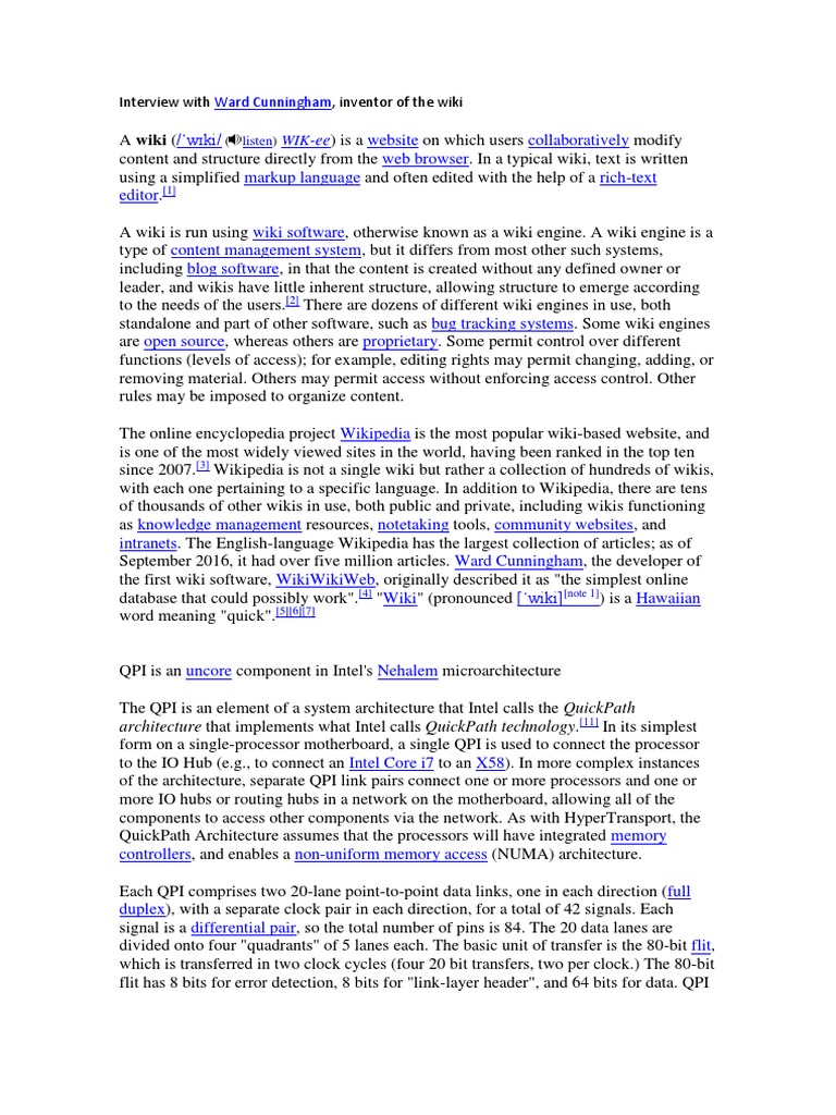 Interview With, Inventor of The Wiki: Ward Cunningham | PDF | Wiki | Computer Engineering