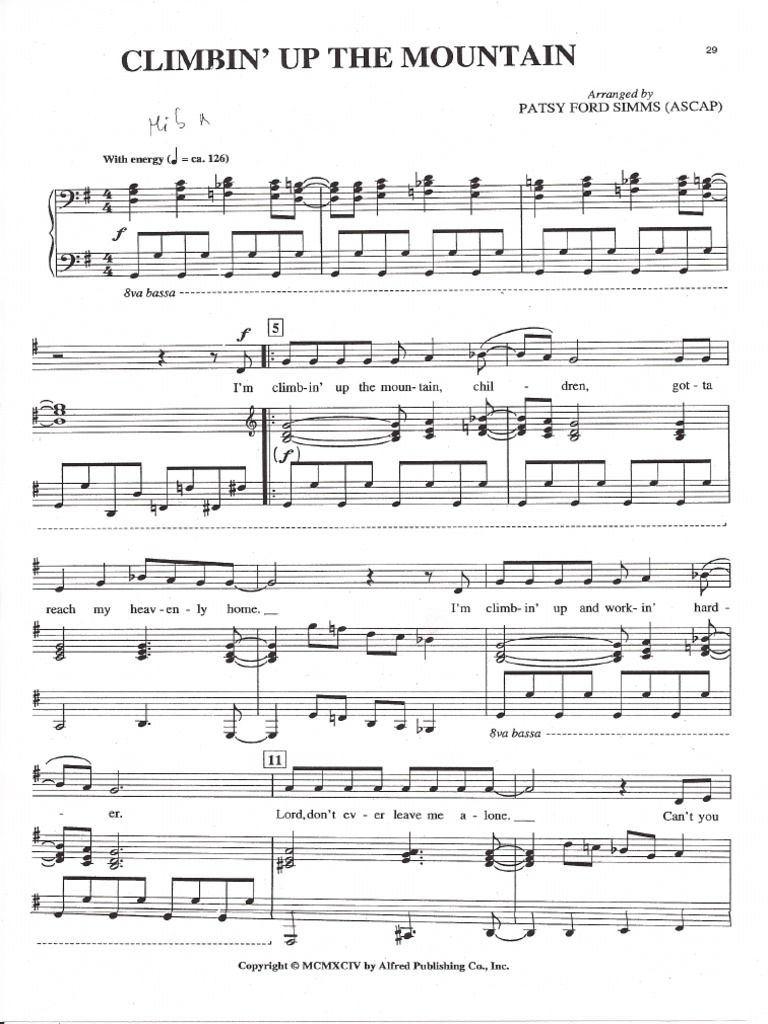 GOSPEL Climbin'up The Mountain PDF | PDF