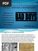 Matematika Projekt Historia e Matematikes | PDF