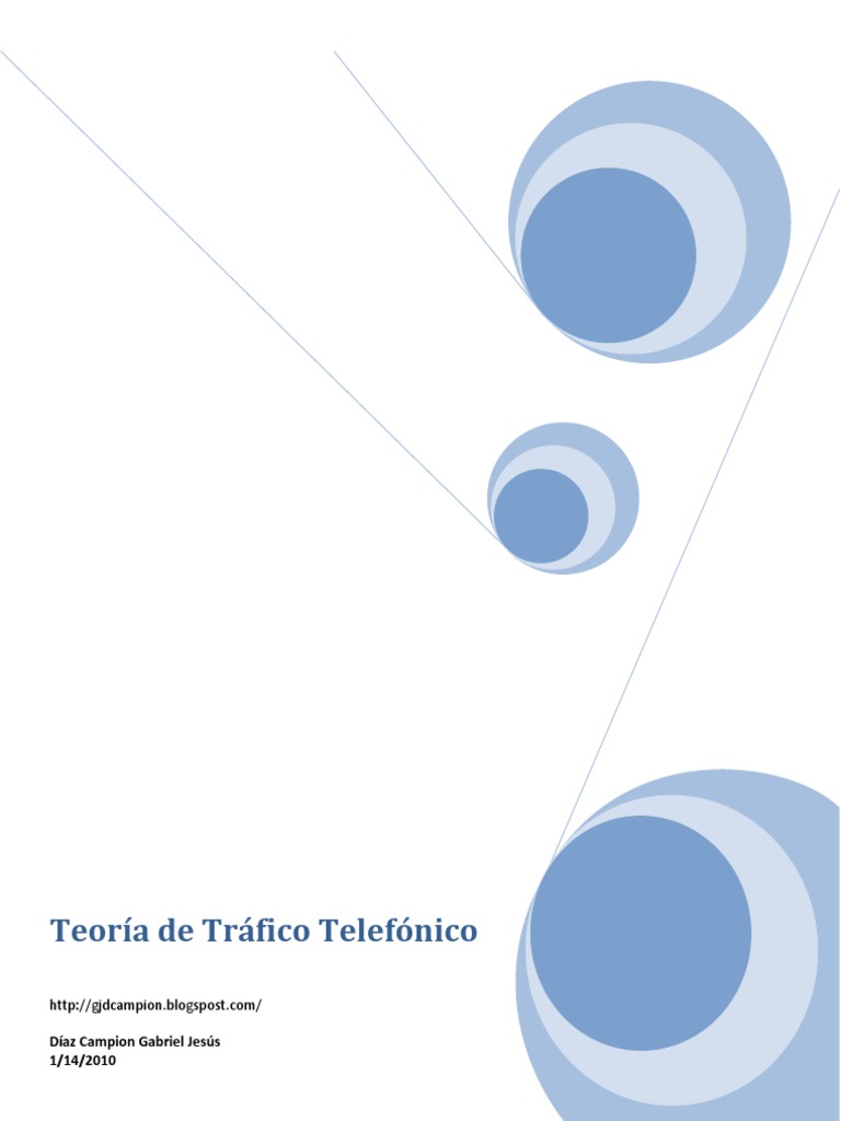 Teoría de Tráfico Telefónico | PDF | Distribución de probabilidad ...