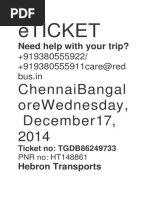 Red Bus Ticket Format | PDF | Ticket (Admission) | Bus