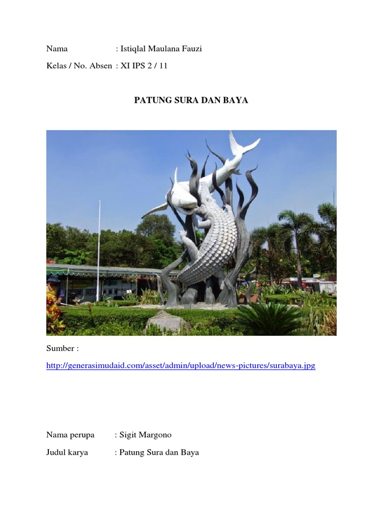 Patung Sura Dan Baya | PDF