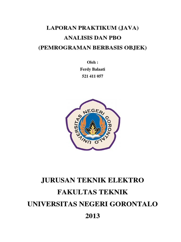 Laporan Praktikum Analisis Dan Pbo | PDF