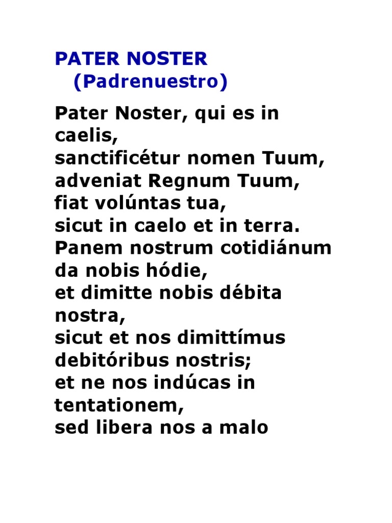 Pater Noster | PDF