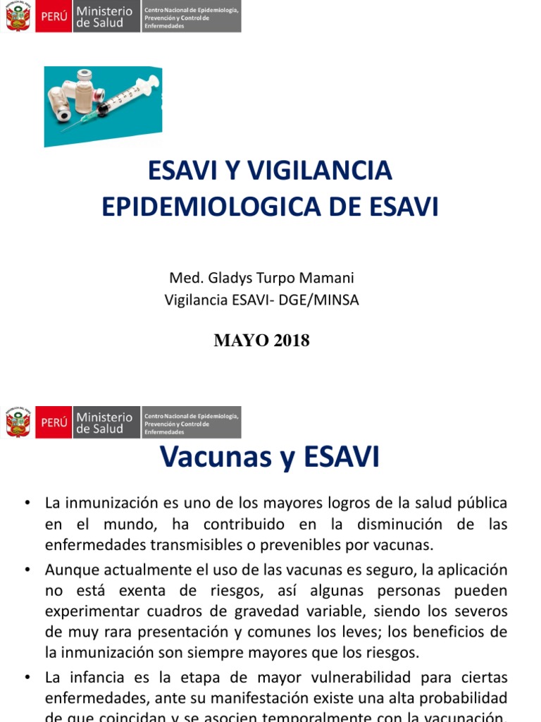 Tema 4- ESAVI.pptx | Vacunas | Salud pública