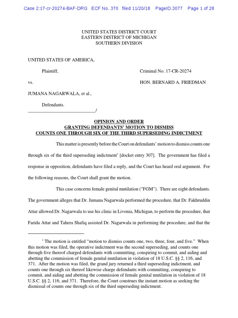 USA V Nagarwala 11-20-18 | PDF | Commerce Clause | Government
