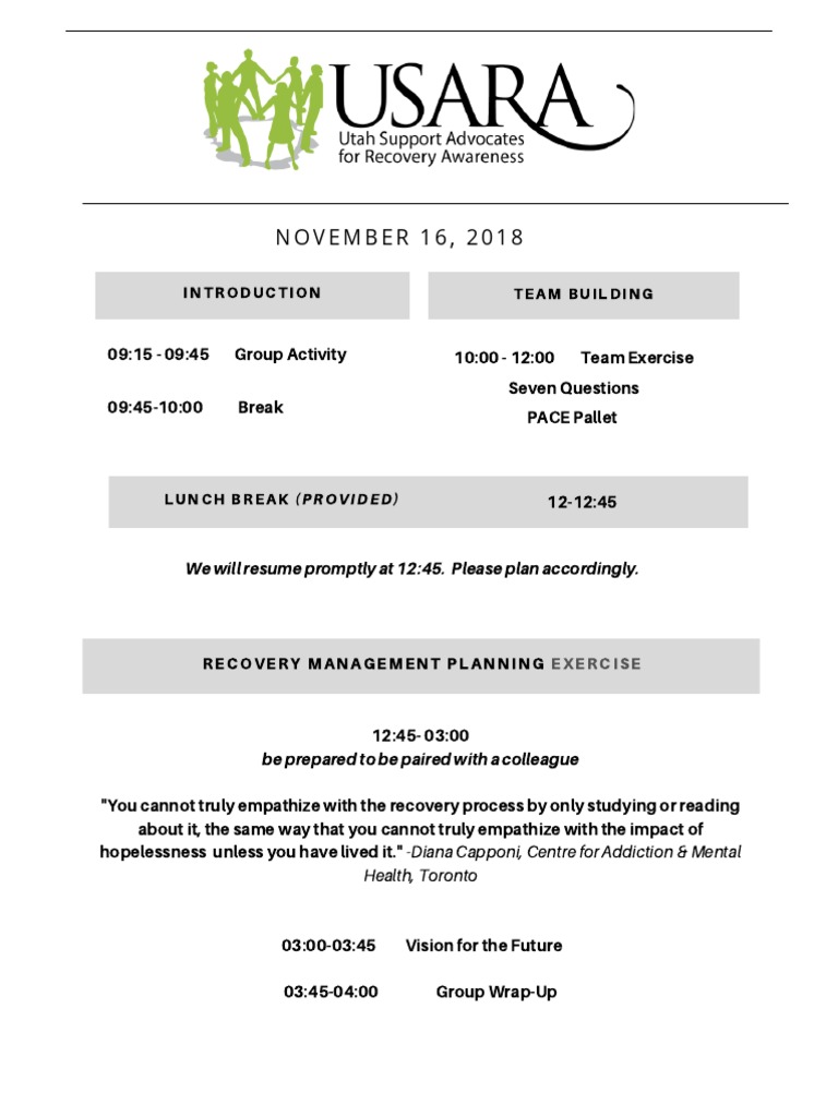 Team Building Scheduled | PDF