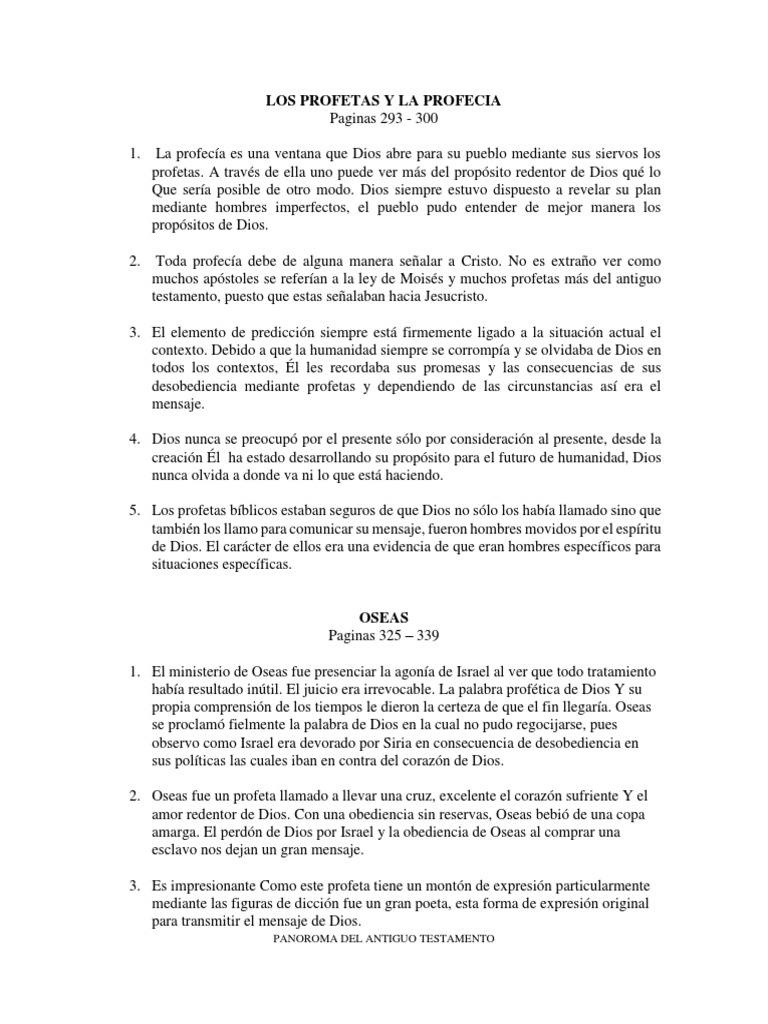 Los Profetas y La Profecia | PDF | Profeta | Profecía