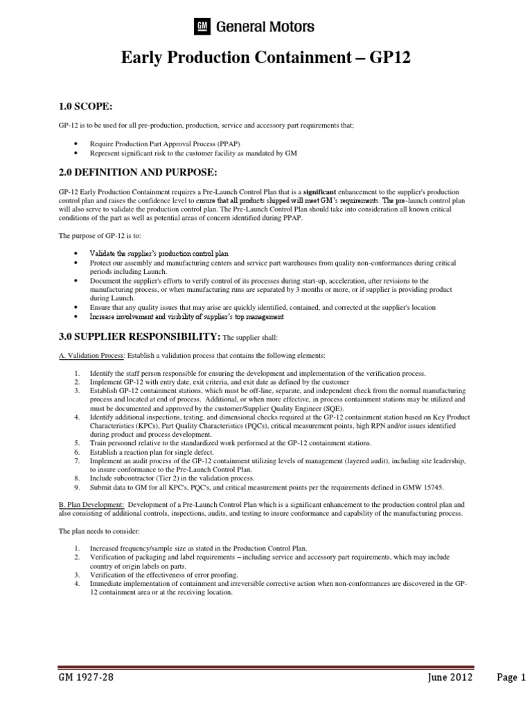 Manual Gp12 Ingles | PDF | Verification And Validation | Business