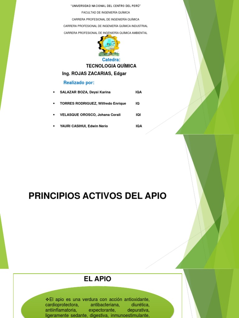 APIO | PDF | Apio | Bienestar