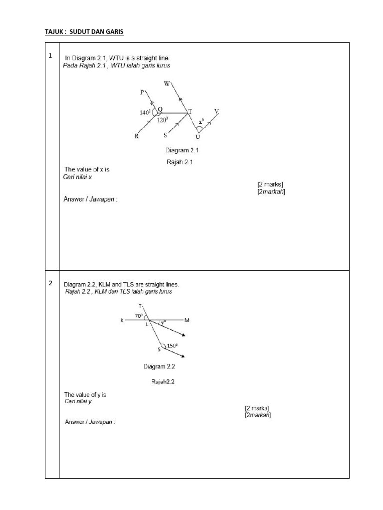 Pecutan MATEMATIK PT3 | PDF