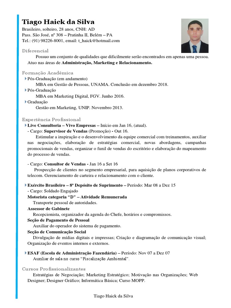 Tiago Haick CV | PDF