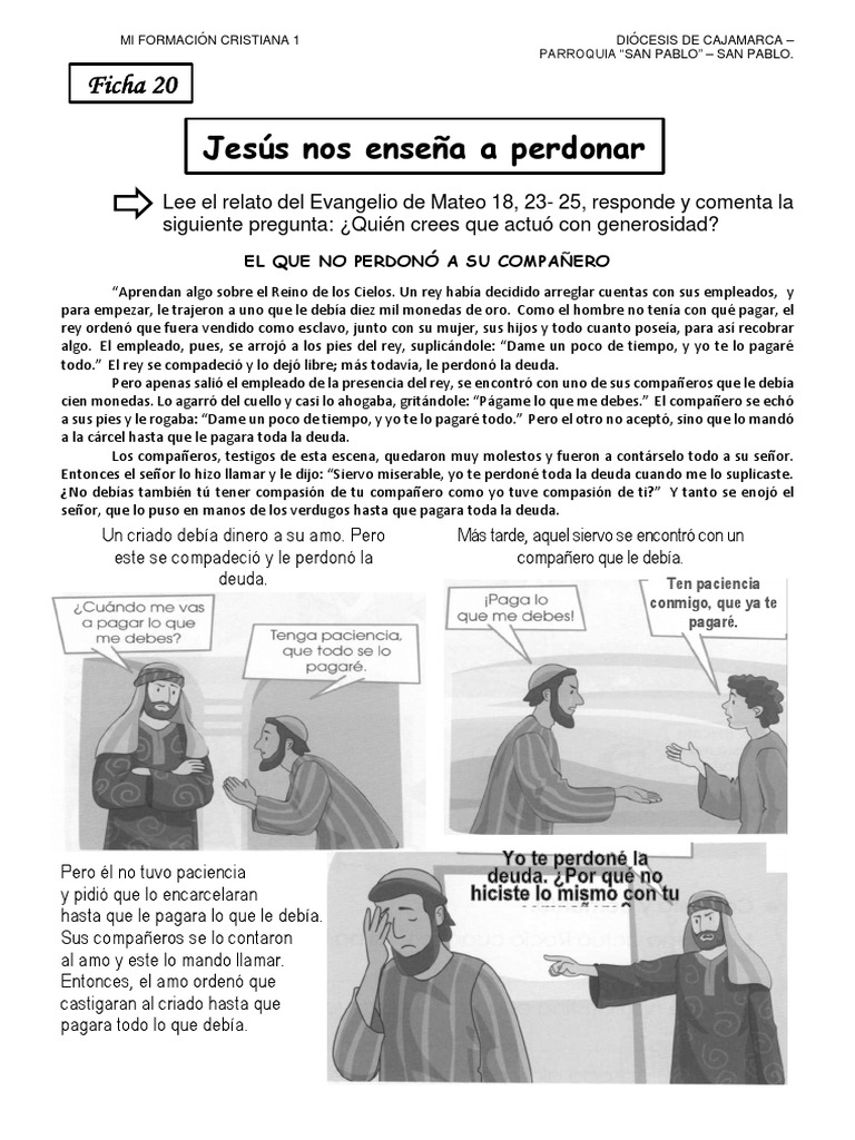 Jesus Nos Enseña A Perdonar | Perdón | Jesús