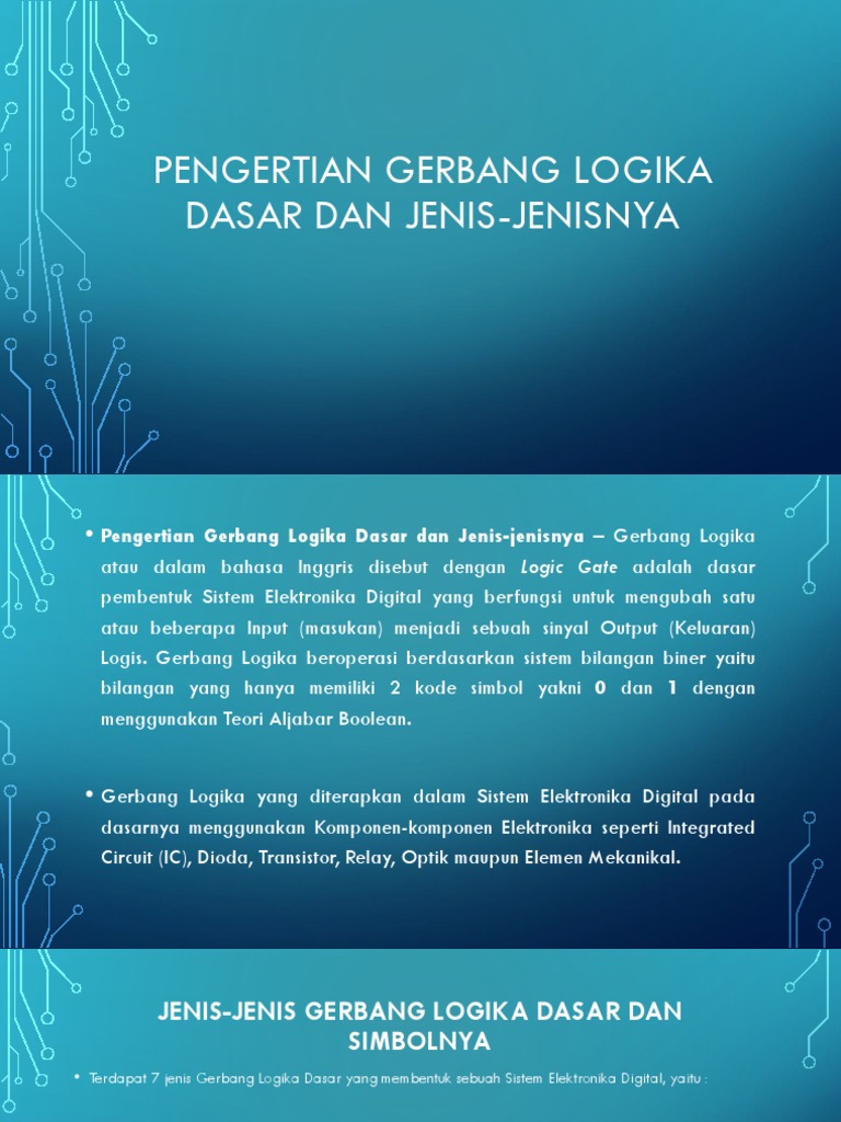 Pengertian Gerbang Logika Dasar Dan Jenis-Jenisnya | PDF Pengertian Gerbang Logika Dasar Dan Jenis-Jenisnya | PDF