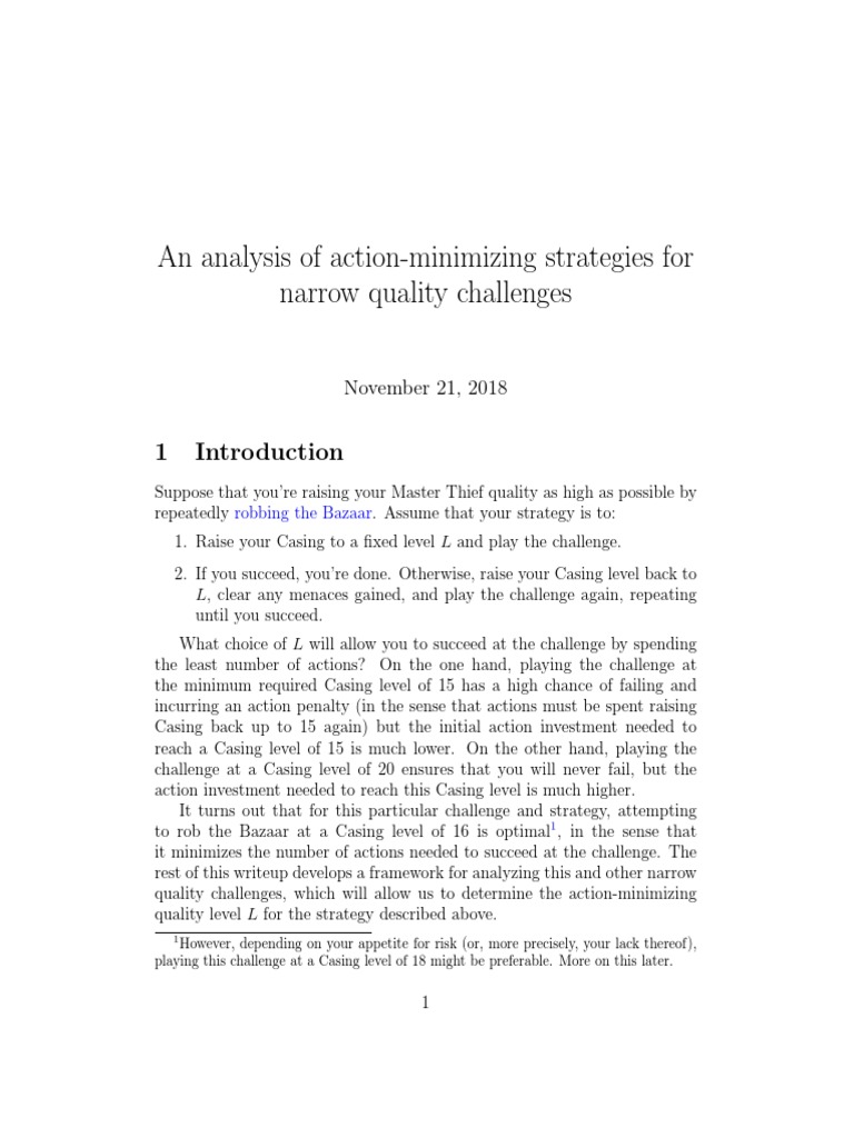 Narrow Challenge Analysis | PDF | Value At Risk | Expected Value