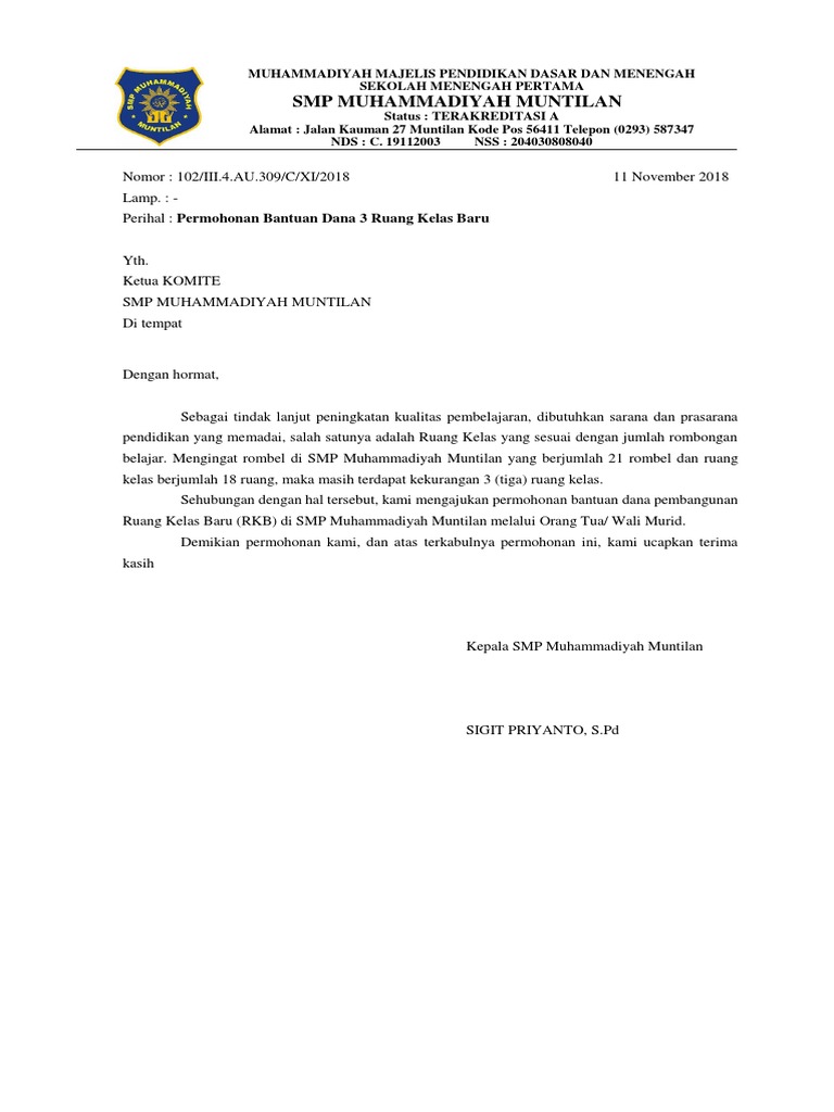 Proposal Ke Komite | PDF | Karier & Perkembangan