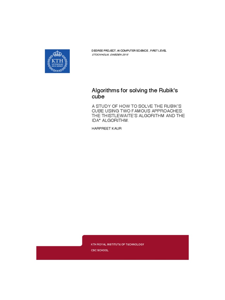 Rubik Pseudocode | PDF | Theoretical Computer Science | Areas Of Computer Science