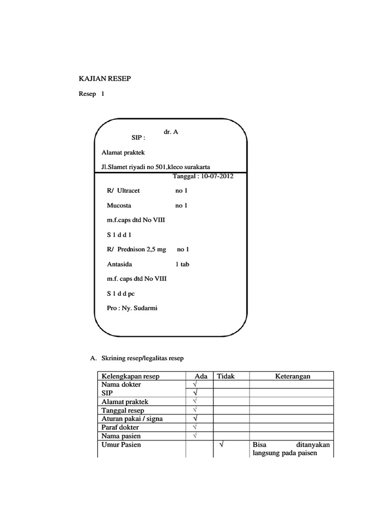 Kajian Resep 1 | PDF