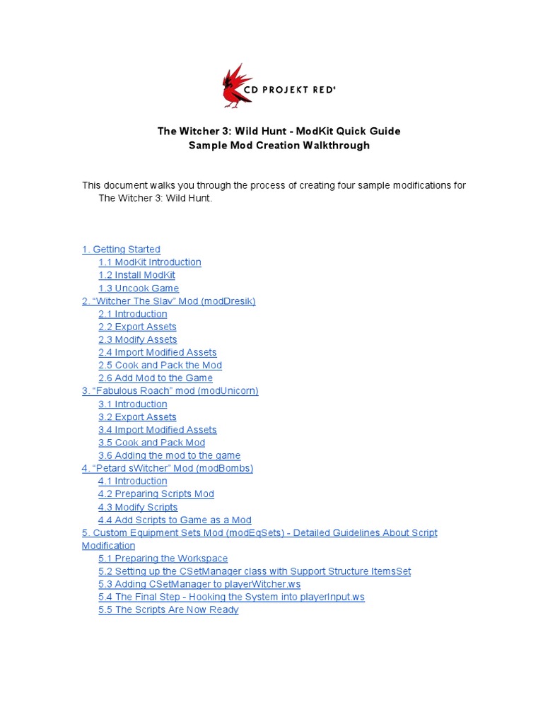 ModKit SampleModscreationwalkthrough | PDF | Subroutine | Array Data Structure
