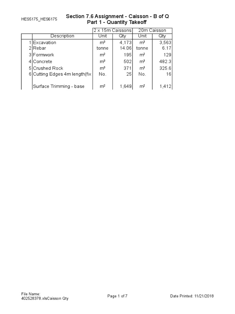 Sect7.6 Caisson Tutorial Example | PDF | Composite Material ...