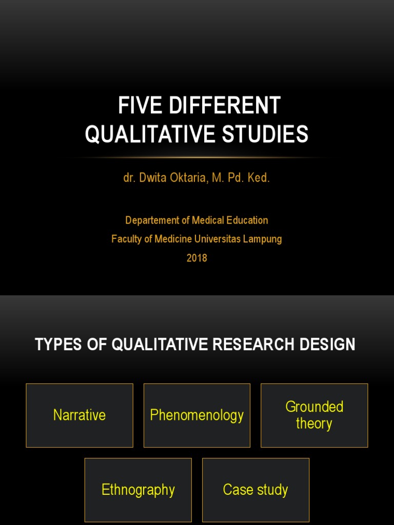 Types of Qualitative Design - DO | PDF | Ethnography | Case Study