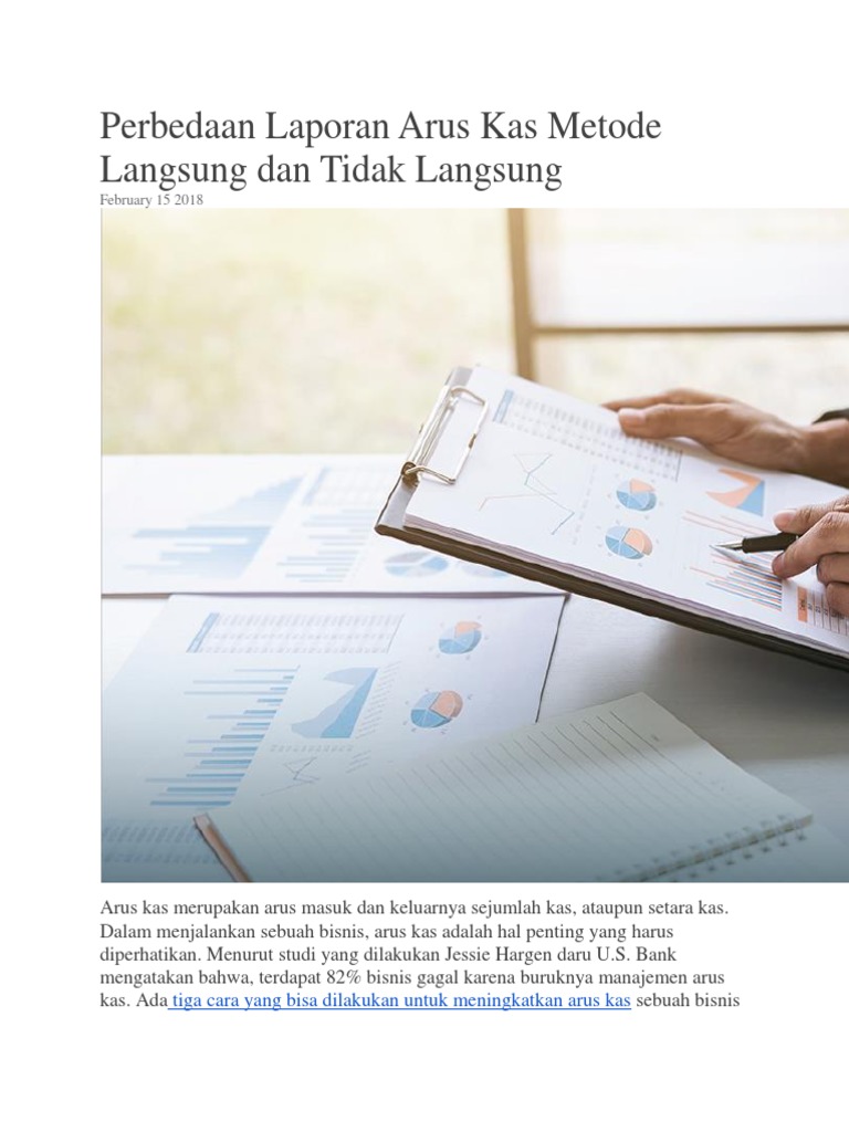 Perbedaan Laporan Arus Kas Metode Langsung Dan Tidak Langsung | PDF