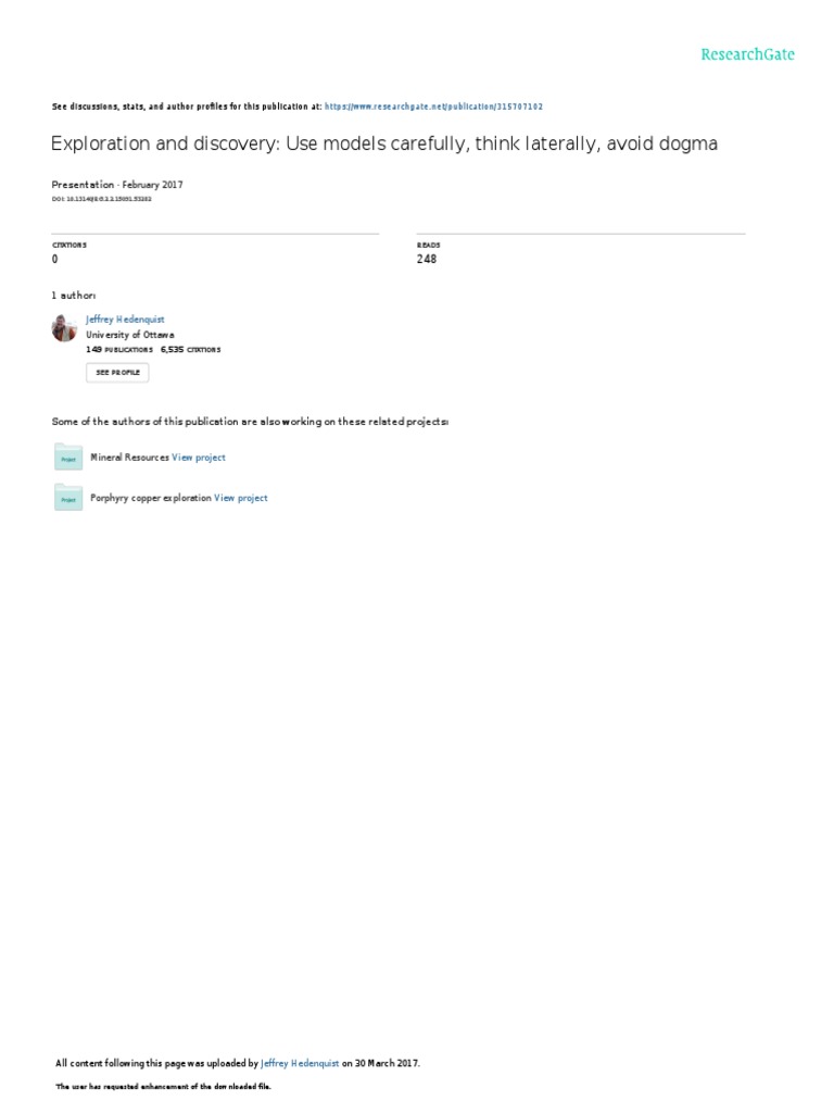 Discovery Dog Mags N 2017 He Den Quist | PDF | Geology | Earth Sciences