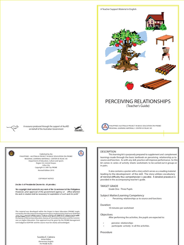 Grade 1 English - Perceiving Relationships PDF | PDF | Trees | Coconut