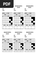 Archery Score Sheet | PDF | Home & Garden