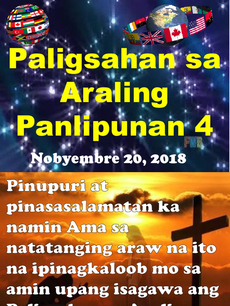 Paligsahan Sa Araling PAnlipunan 4 | PDF