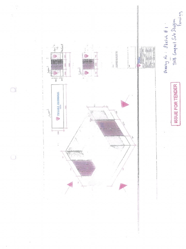 Sketch #1 TNB Compact Sub Station Fencing | PDF
