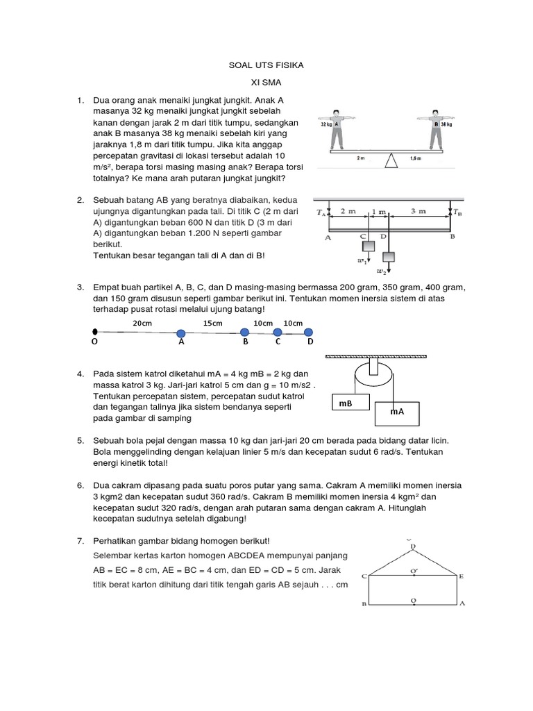 Soal PHB Fisika Xi Sma | PDF