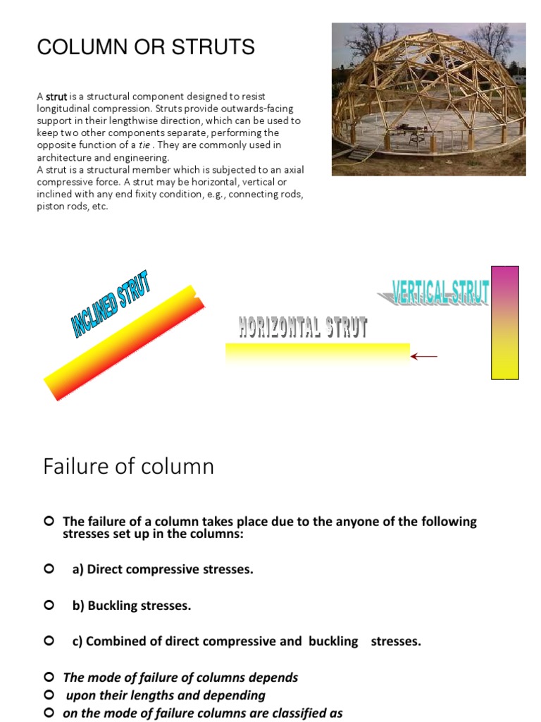 Columns and Struts | Buckling | Column