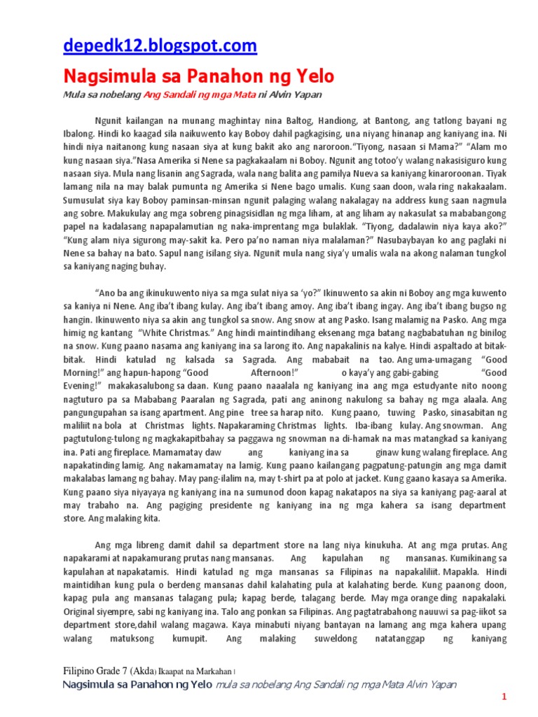 Nagsimula Sa Panahon NG Yelo | PDF