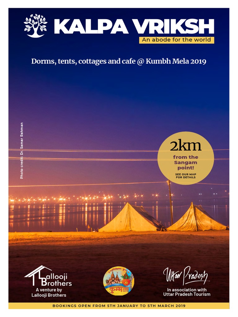Kalpa Vriksh at Kumbh 2019 Brochure | PDF | Dormitory | Religion And Belief