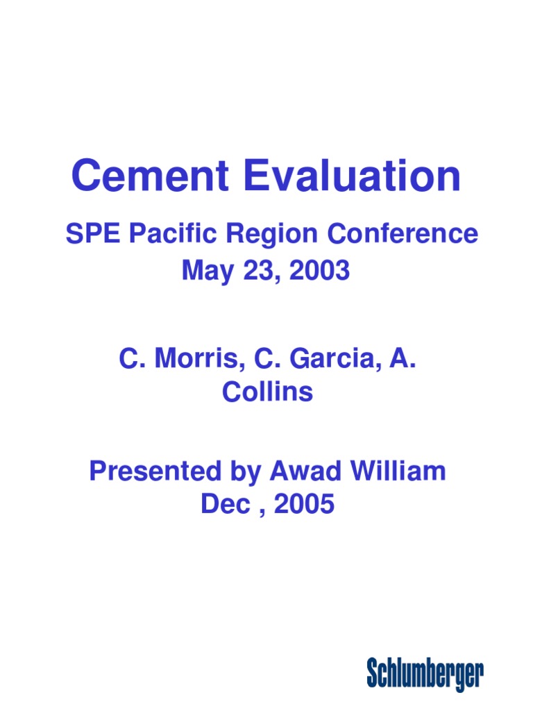 7 Cement Evaluation | PDF | Casing (Borehole) | Applied And Interdisciplinary Physics
