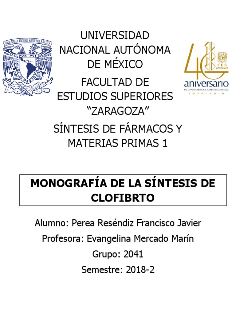 clofibrato monografia | Destilación | Triglicéridos