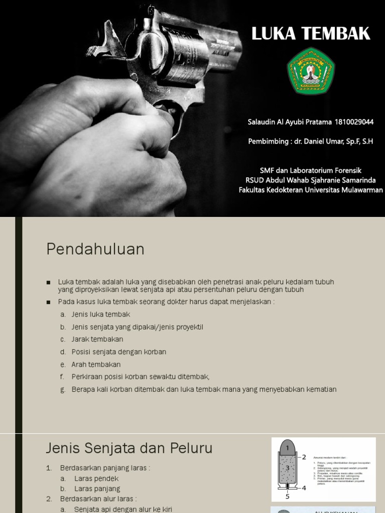 Klasifikasi dan Penanganan Luka Tembak | PDF