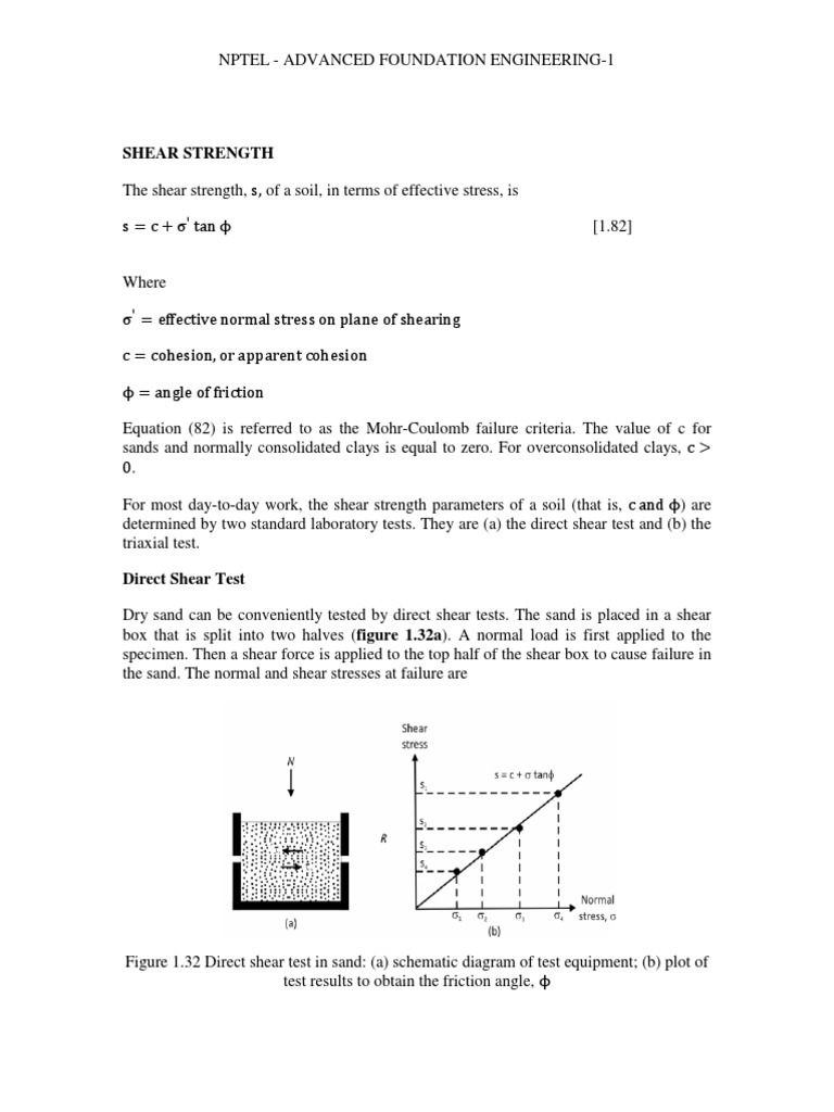 Sheear Strength of Soil | PDF | Nonwoven Fabric | Soil