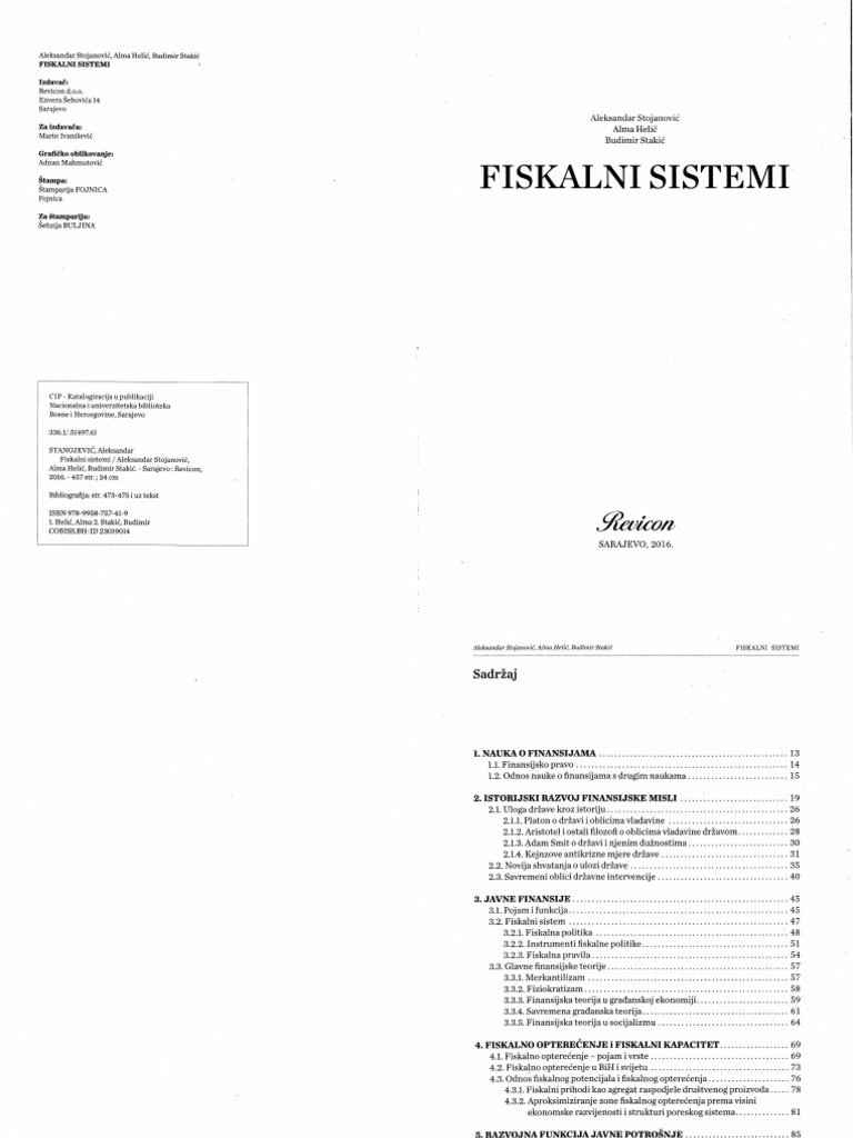 STAKIC Fiskalni Sistem PDF | PDF