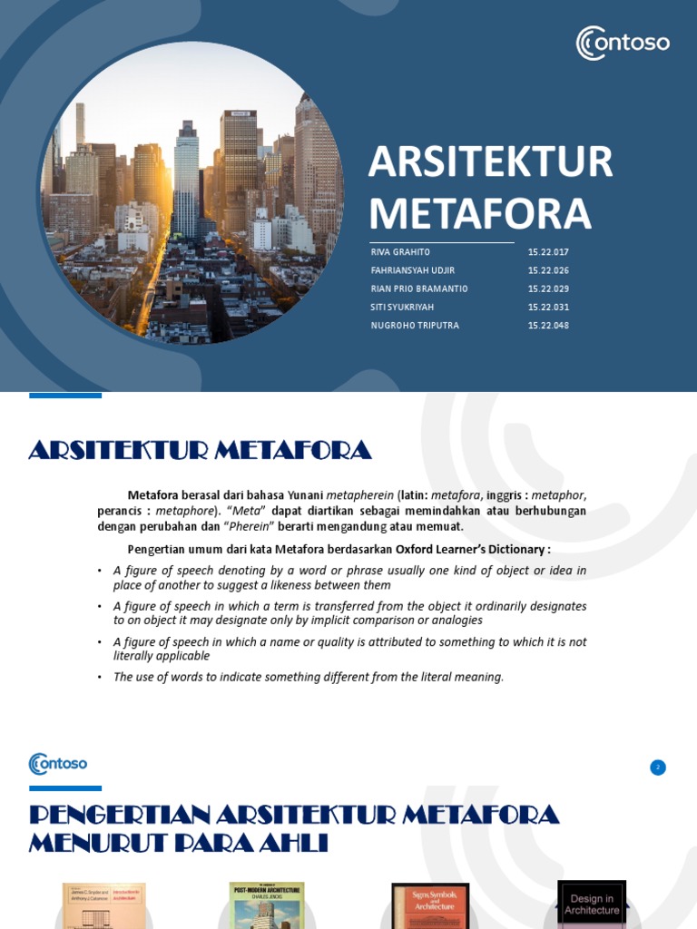 Arsitektur Metafora - Kelompok 16 | PDF