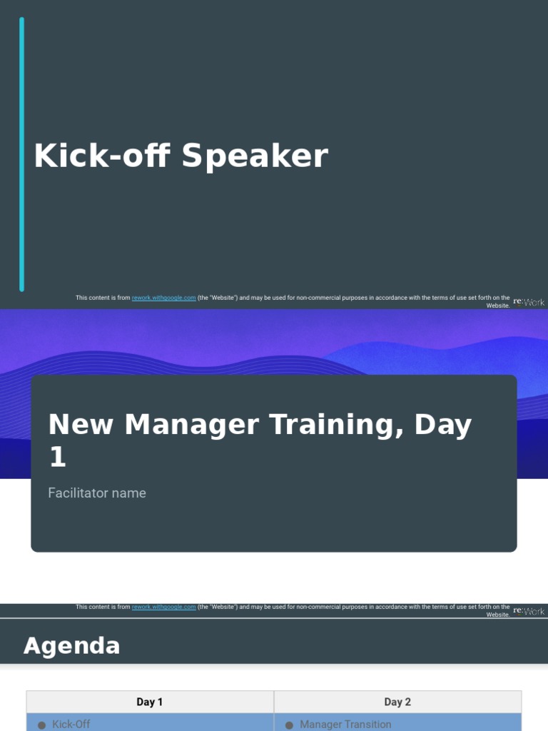 (Re - Work) Google's New Manager Training Slides | PDF | Emotional ...