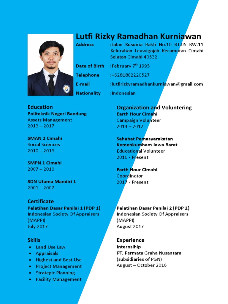 Lutfi Rizky Ramadhan Kurniawan CV | PDF
