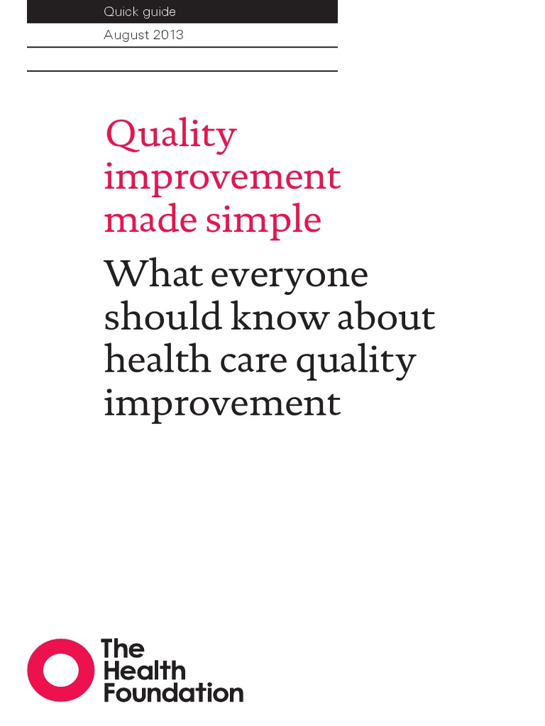Quality Improvement Made Simple | Download Free PDF | Quality ...