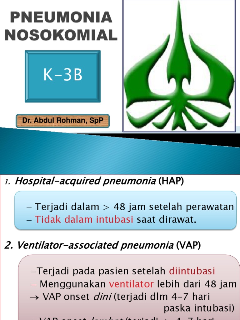 Pneumonia Nosokomial Patofisiologi Diagnosis Penatalaksanaan My Xxx